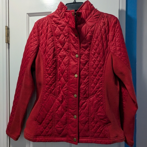 Merona | Jackets & Coats | Merona Womens Quilted Red Puffer Jacket ...